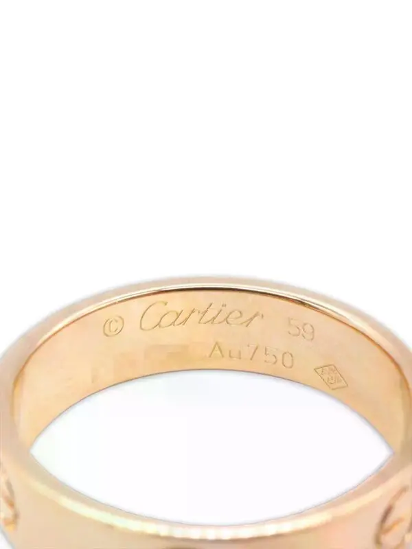 Cartier 18k Rose Gold Love Screw Motif Ring