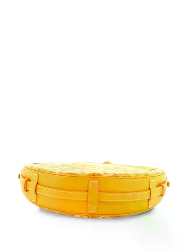 Goyard Hirondelle Shoulder Bag In Coated Canvas And Leather - Yellow