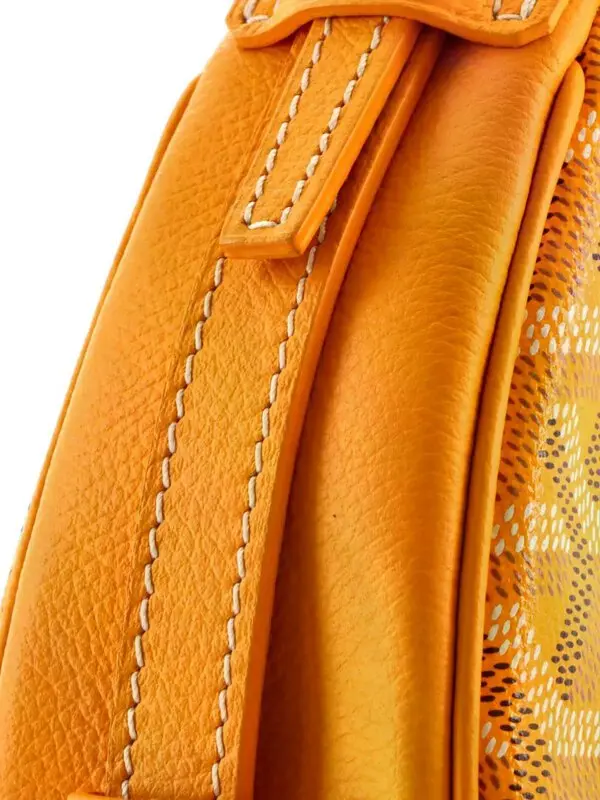 Goyard Hirondelle Shoulder Bag In Coated Canvas And Leather - Yellow