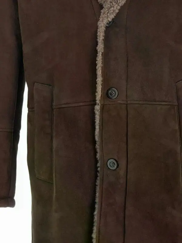 VOLFAGLI FIRENZE Ninfeo Shearling-lined Suede Coat