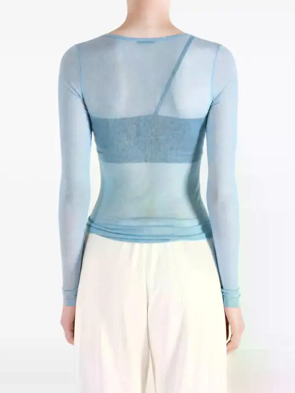 Paloma Wool Losa Sheer Long-sleeve Top
