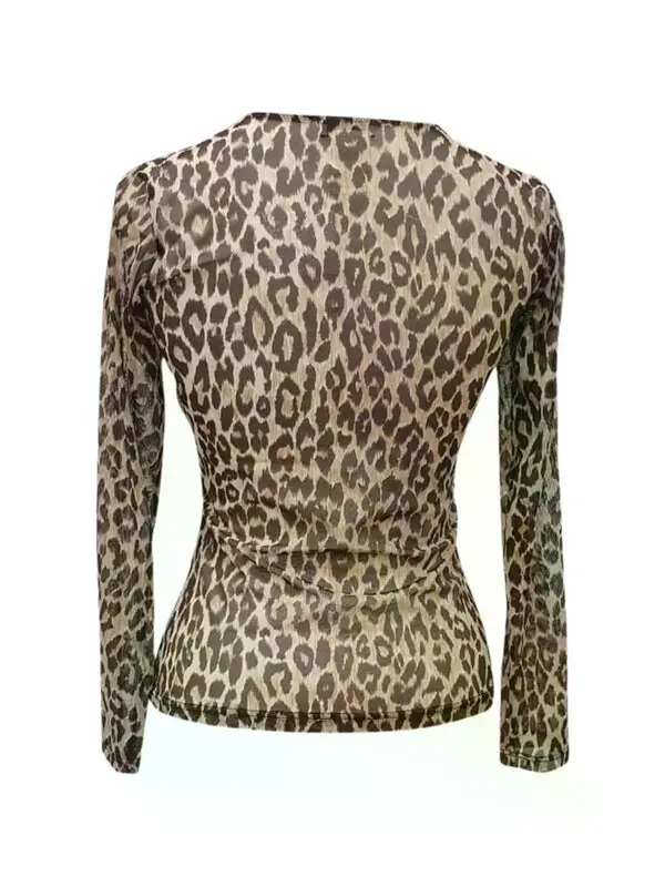 Dolce & Gabbana Leopard Print Long Sleeve Top