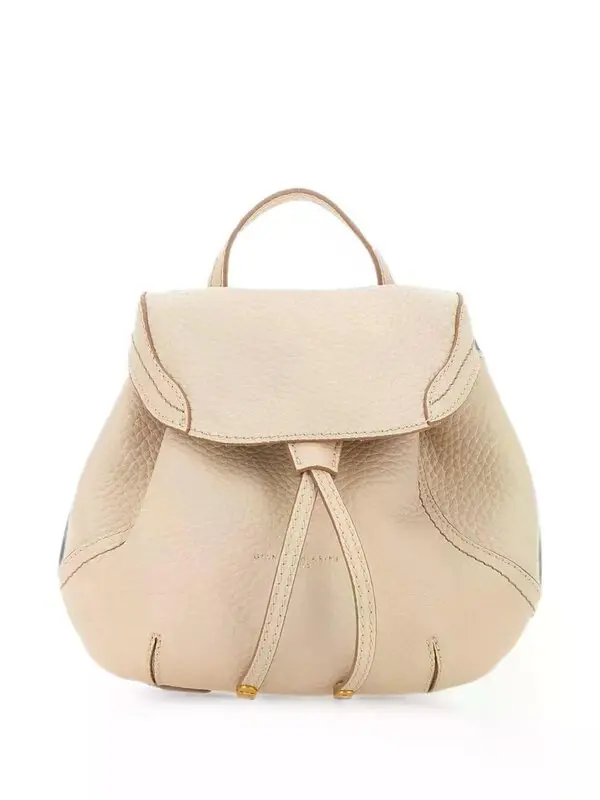 GIANNI CHIARINI Violette Leather Backpack - Neutrals