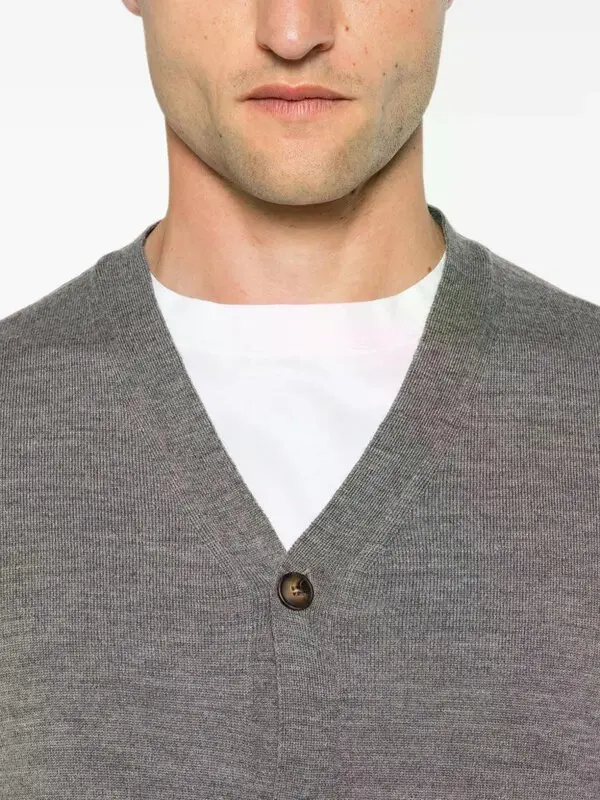 SERGIO MORETTI FIRENZE V-neck Button-up Cardigan