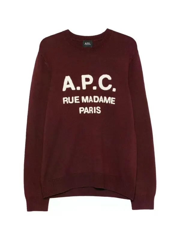 A.p.c. Rue Madame Paris Wool Jumper - Red