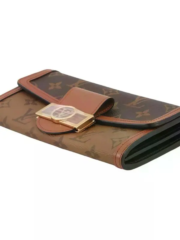 LOUIS VUITTON 2021-2026 Monogram Reverse Sarah Dauphine Wallet Long Wallets