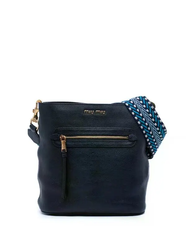 Miu Miu Madras Crossbody Bag - Blue
