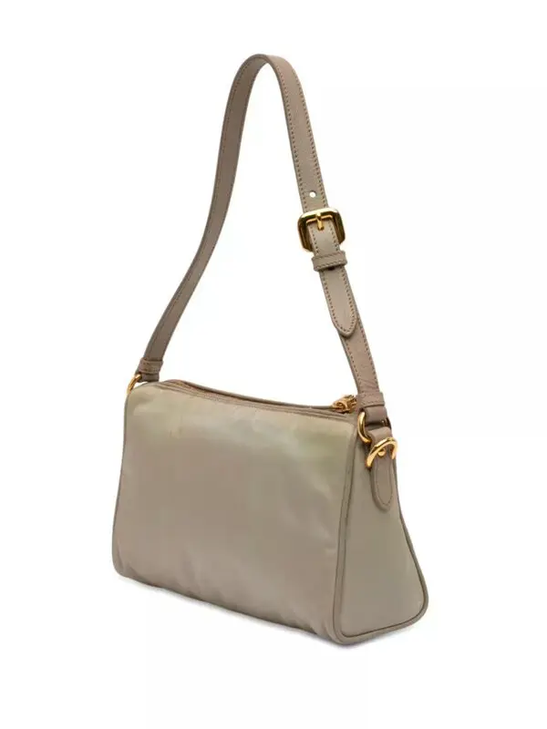 Prada Tessuto Saffiano Trimmed Pocket Shoulder Bag