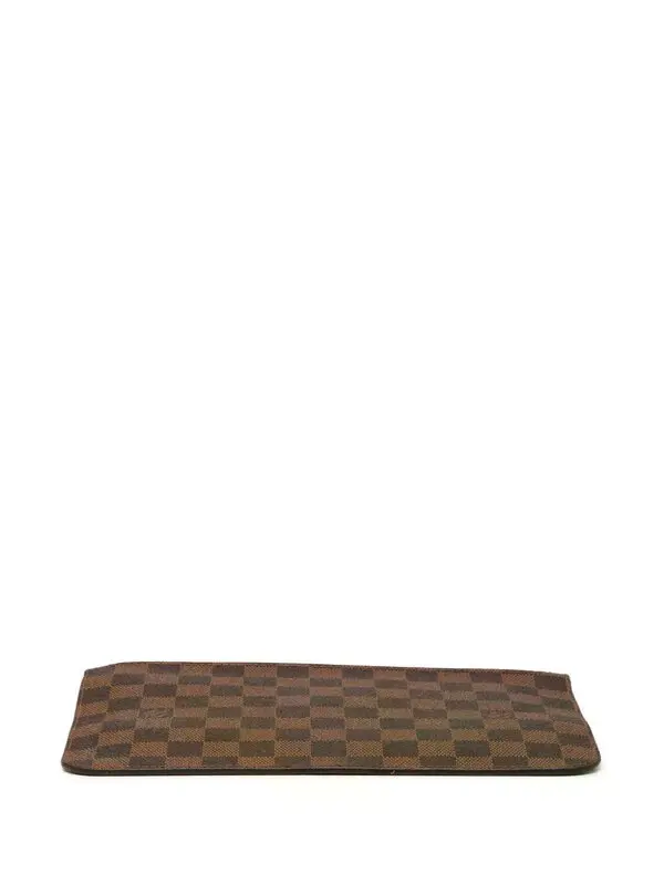 LOUIS VUITTON Damier Ebene Neverfull Pochette Clutch Bag
