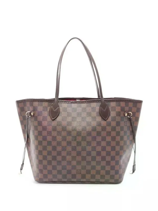 LOUIS VUITTON Damier Ebene Neverfull Mm Tote Bag - Brown