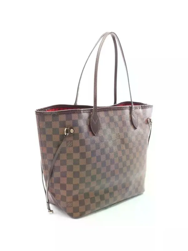 LOUIS VUITTON Damier Ebene Neverfull Mm Tote Bag