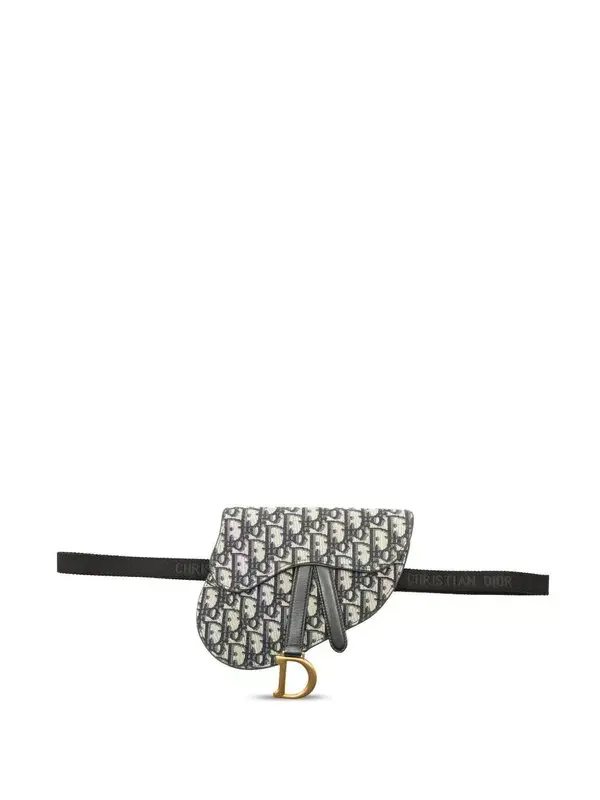 Dior Oblique Canvas Saddle Belt Bag