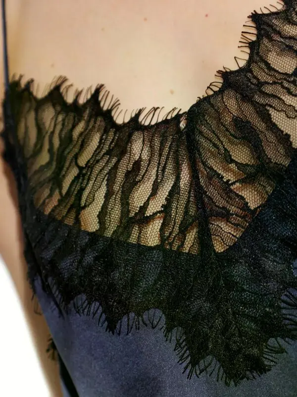 IRO PARIS Silk Lace-trimmed Top