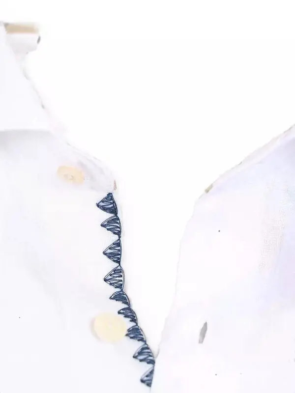AL DUCA D’AOSTA 1902 Embroidered-trim Buttoned Shirt