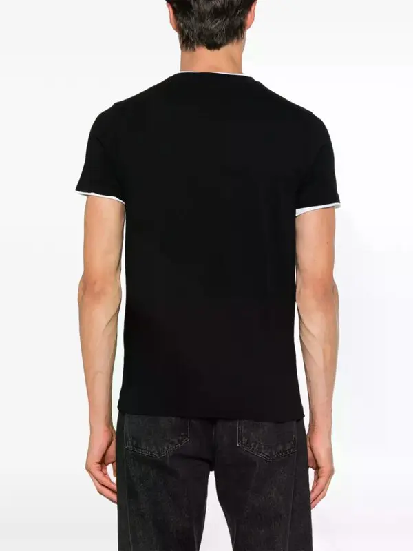 JEORDIE'S Layered-neck Contrast-trim T-shirt