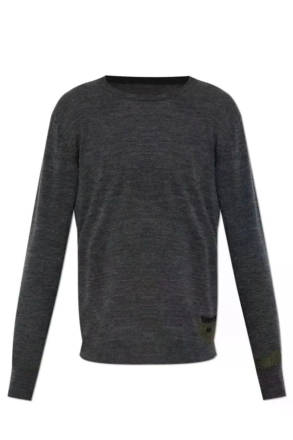 MAISON MARGIELA Distressed-effect Long-sleeve T-shirt - Grey