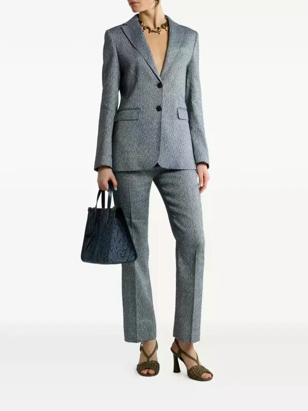 Etro Jacquard Straight-leg Trousers