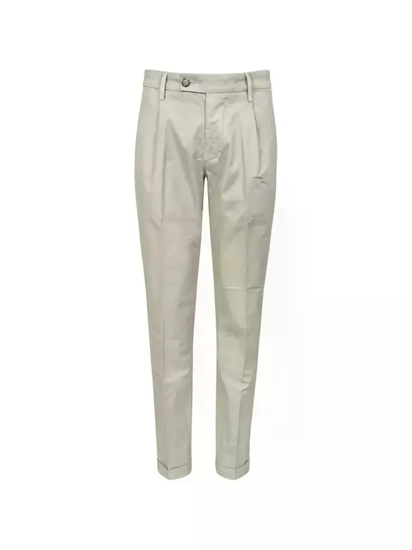 RE-HASH Pleated-front Cuffed Trousers