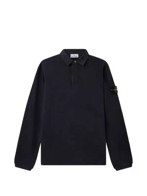 Stone Island Logo Patch Sweater - Blue