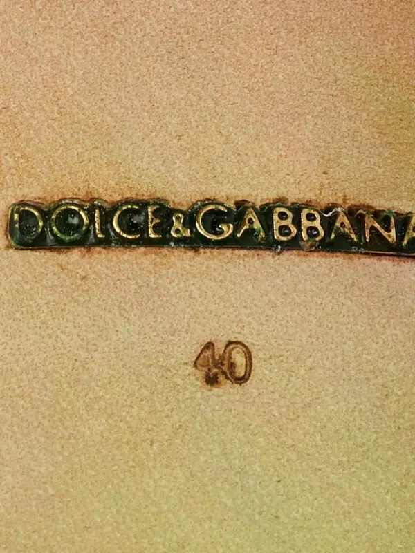 Dolce & Gabbana Floral Print Pointed Toe Slingback Pumps