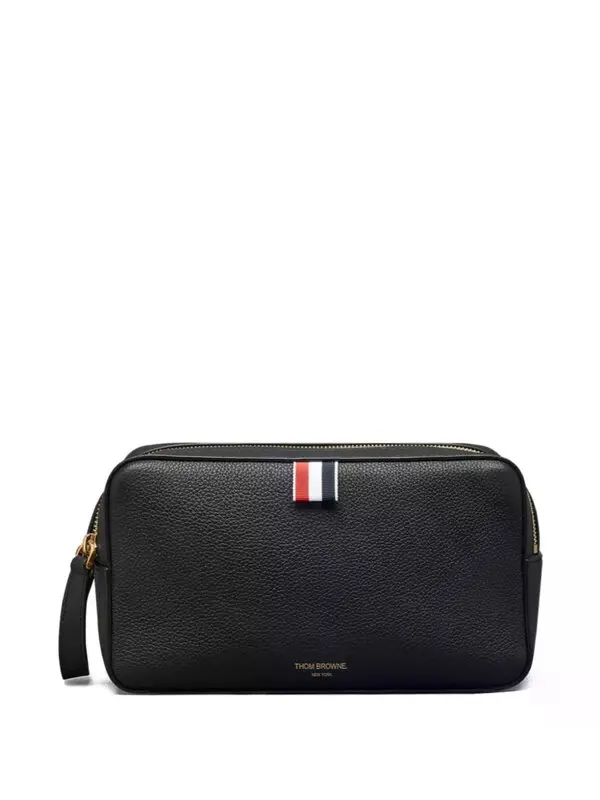 Thom Browne Pebble-grain Leather Wash Bag