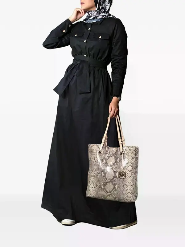 Michael Kors Python-effect Leather Tote Bag