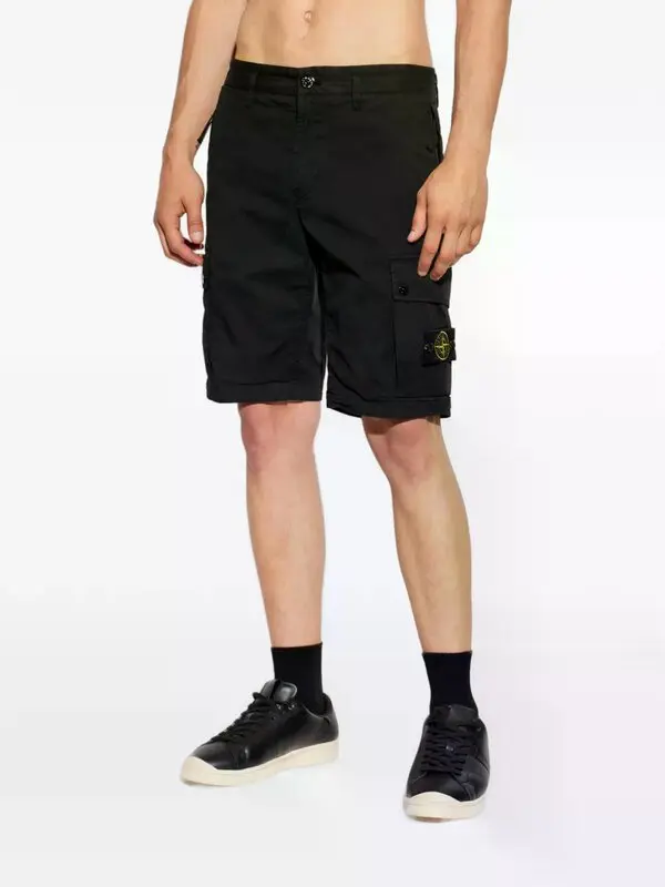 Stone Island Brushed Old Effect Cargo Shorts
