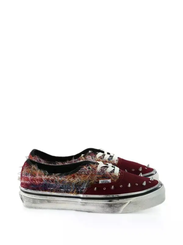 VANS Spike-embellished Distressed Sneakers
