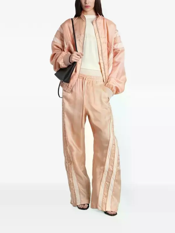 B1ARCHIVE Rose Pink Satin Side Stripe Track Pants