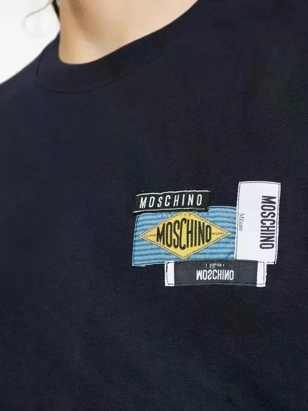 Moschino Patch-detail T-shirt