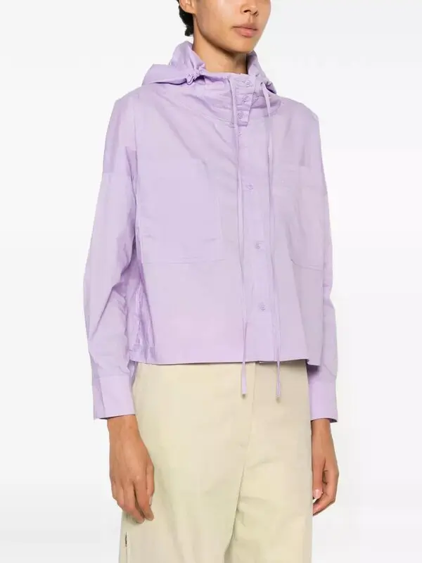PSOPHIA Drawstring Hooded Shirt