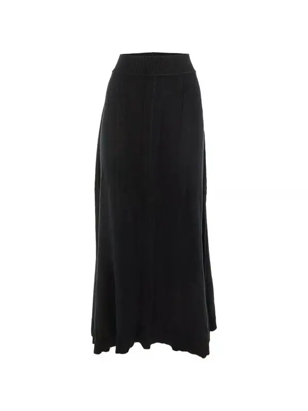 Sonia Rykiel Paris Cotton Knit Maxi Skirt - Black