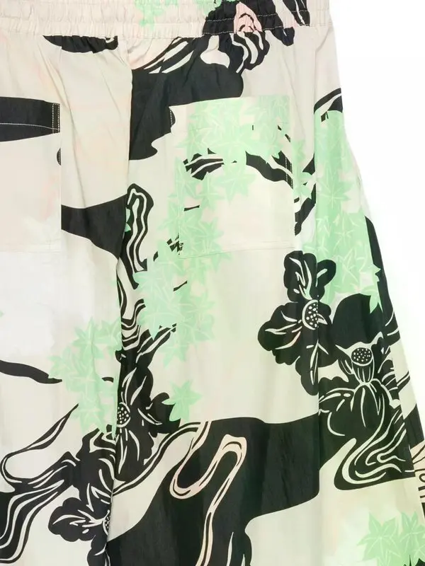 PSOPHIA Floral-print Wide-leg Trousers