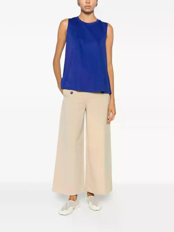 PSOPHIA Sleeveless Crew-neck Cotton Tank Top