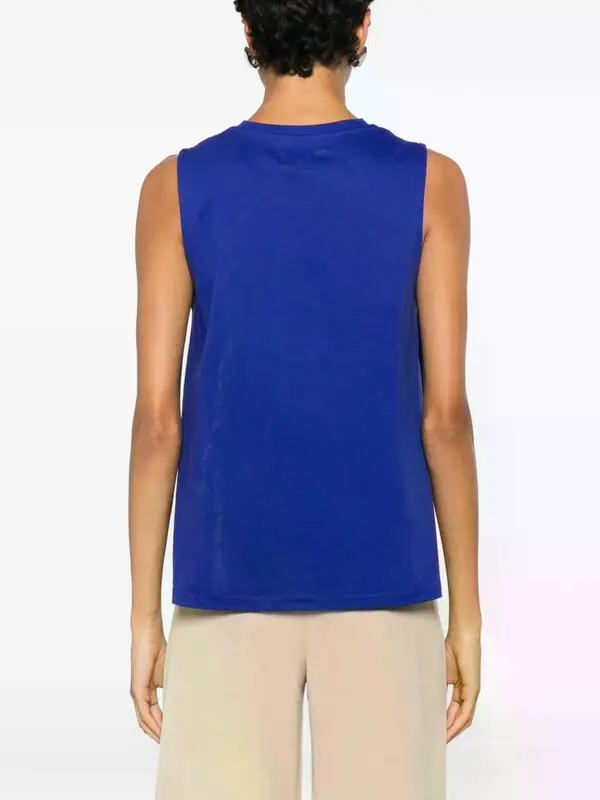PSOPHIA Sleeveless Crew-neck Cotton Tank Top