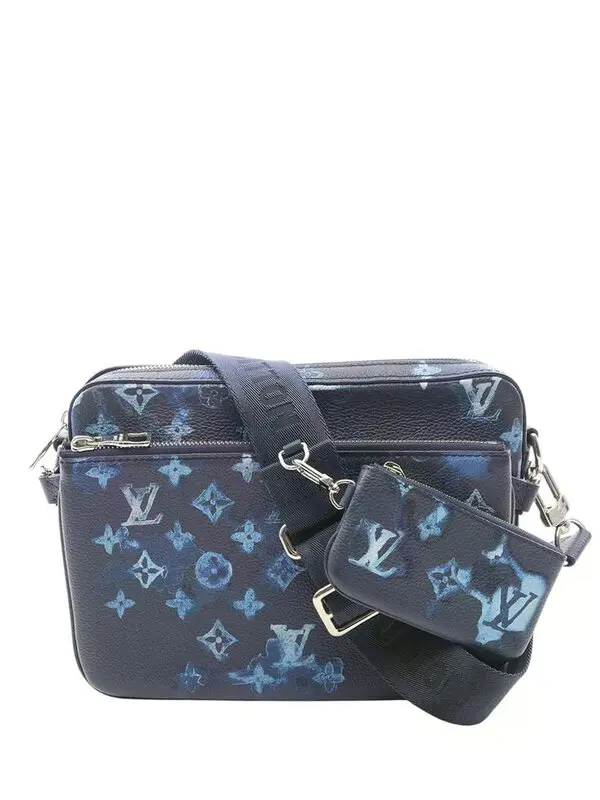 LOUIS VUITTON Monogram Ink Watercolor Trio Messenger Crossbody Bag - Blue