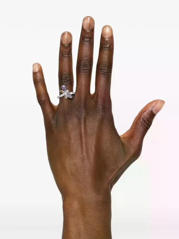 SWAROVSKI X Ariana Grande Crystal-embellished Dragonfly Motif Ring