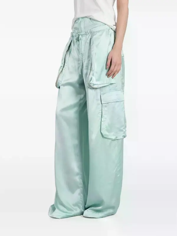 B1ARCHIVE Satin Cargo Pants With Drawstring Waist