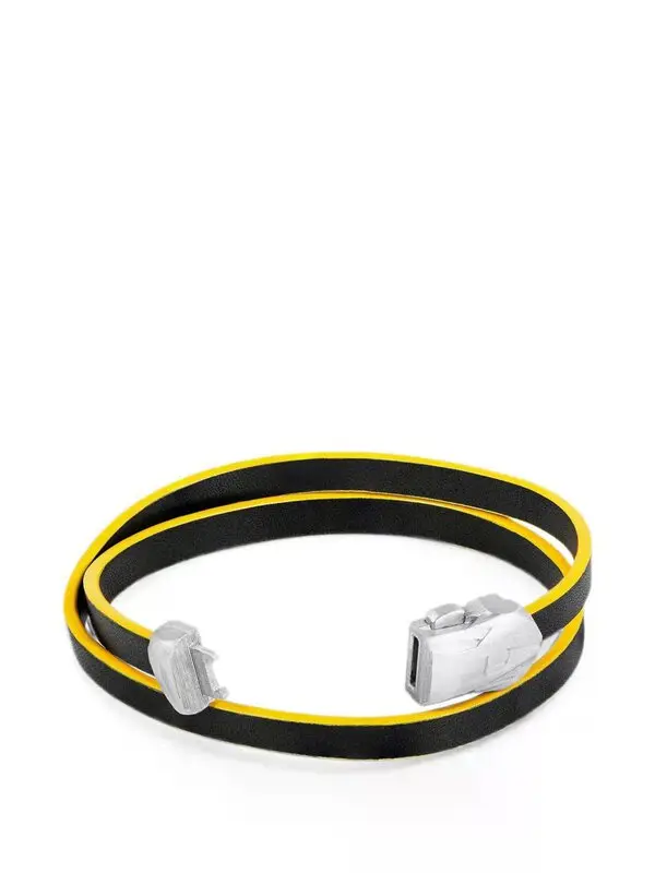 Tateossian Double-wrap Leather Bracelet