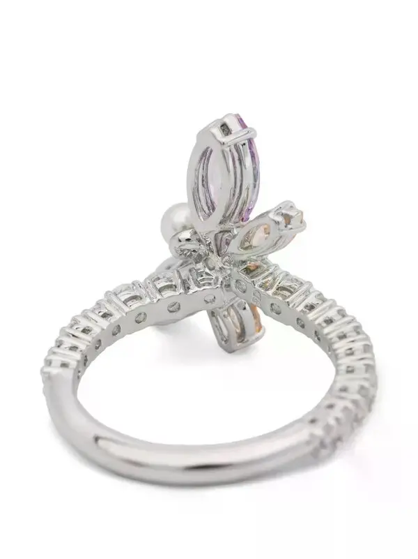 SWAROVSKI X Ariana Grande Crystal-embellished Butterfly Motif Ring - Silver