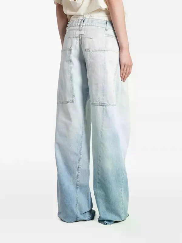 B1ARCHIVE Layered-waist Wide-leg Jeans