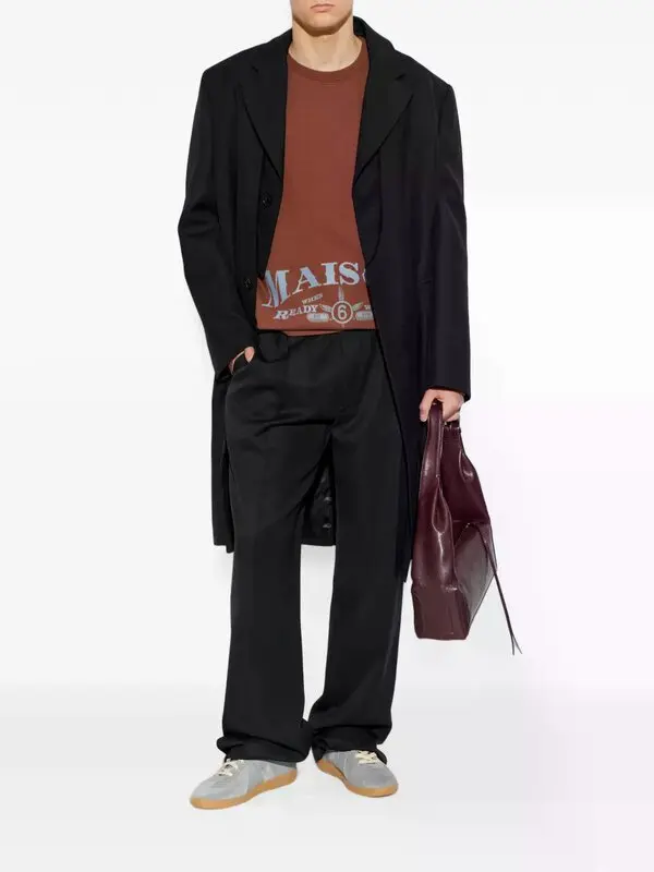 MAISON MARGIELA Logo Print Sweatshirt - Brown