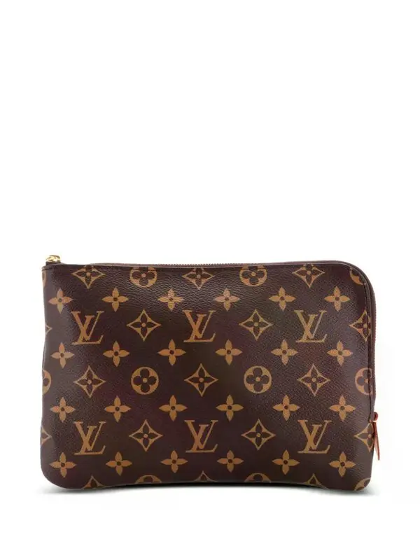 LOUIS VUITTON Monogram Canvas Etui Voyage Pm Pouch - Brown