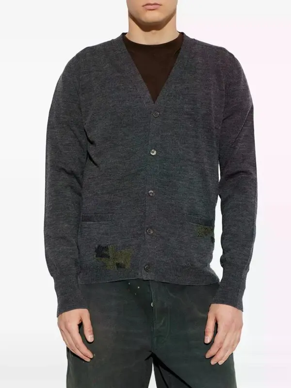 MAISON MARGIELA Distressed V-neck Cardigan