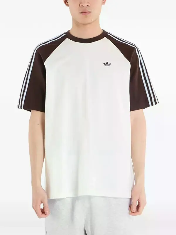Adidas Britcore Raglan-sleeve Logo-embroidered T-shirt
