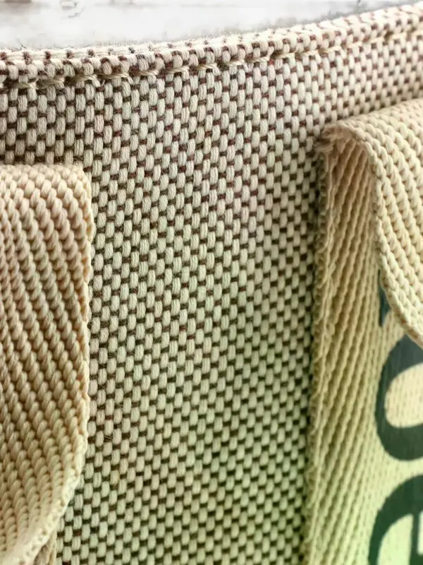 Chloé Woody Canvas With Leather Small Tote Bag