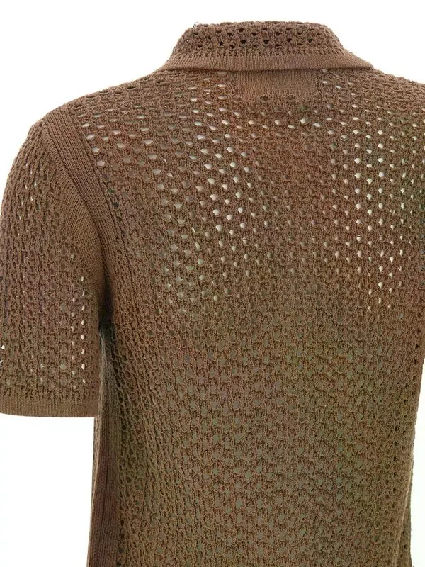MC2 SAINT BARTH Crochet Knit Shirt