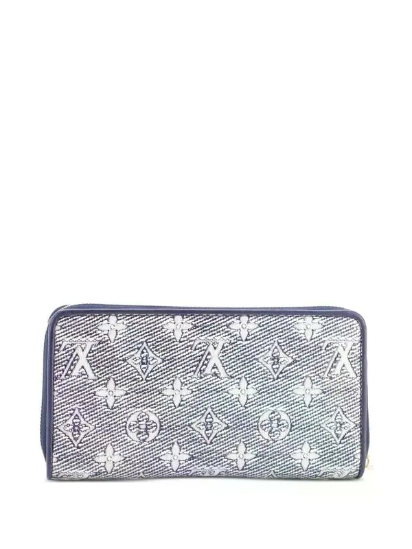LOUIS VUITTON Zippy Wallet Monoglam Jacquard Canvas Small Wallets
