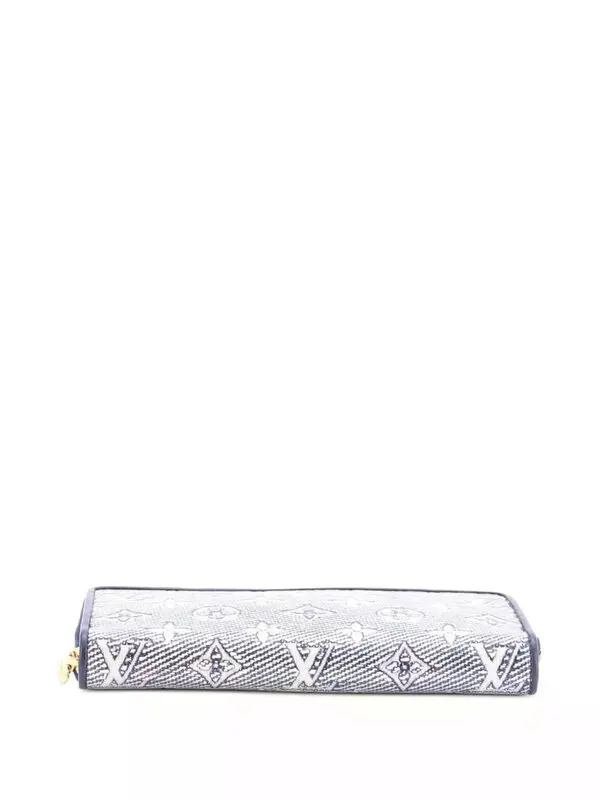 LOUIS VUITTON Zippy Wallet Monoglam Jacquard Canvas Small Wallets