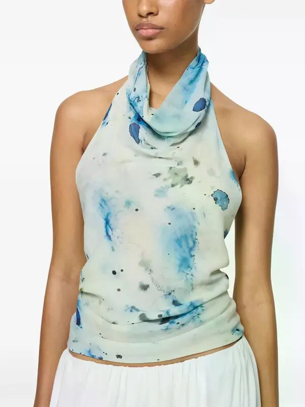 Paris Georgia High-neck Sleeveless Top